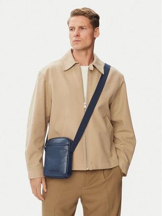 Calvin Klein Umh&auml;ngetasche Emblem Aop Coated Slim Reporter LV04D3334G Dunkelblau