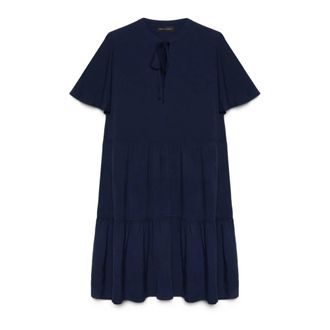 Fiorella Rubino Smile Kurzarmkleid mit Schleife - - Dresses - Damen - Blau - 3XL