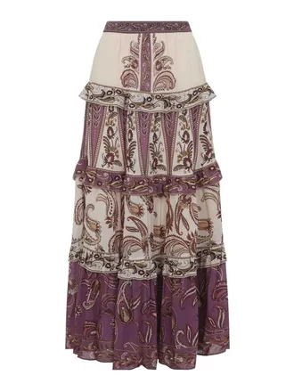 Farm Rio Jupe Longue - Beige