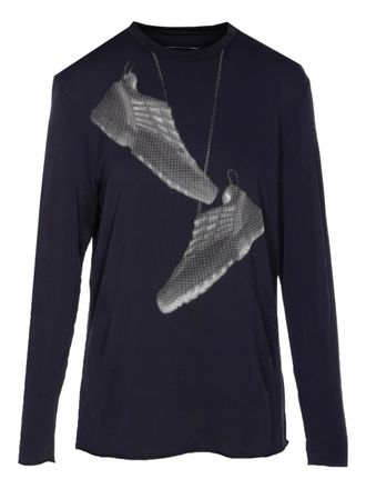 MM6 Maison Margiela X Salomon haut imprimé à manches longues - Noir