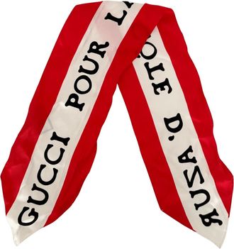 Gucci T&uuml;cher & Schals - Gucci Pour La Cote Damitr Cloth Red / good - Gr. unisize - in Rot - f&uuml;r Damen