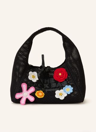 Marc Jacobs Handtasche The Daisy Crochet Mini Sack Bag schwarz