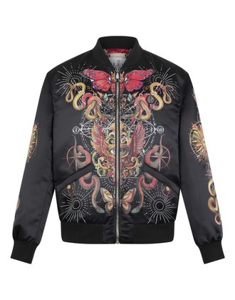 Philipp Plein Printed Nylon Bomber Tattoo