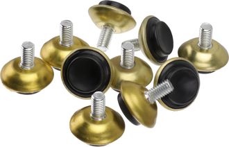 SOLUSTRE 10 St&uuml;ck Verstellbare M&ouml;bel Nivellierf&uuml;&szlig;e aus Gummi Eisen M&ouml;belfu&szlig;schrauben f&uuml;r Stuhl Tisch Regal rutschfest Langlebig Geeignet f&uuml;r Haushalt Werkstatt