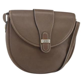 Dior Sac bandouli&egrave;re vintage Pre-owned - Femme - Pre-owned - Brun - Taille: ONE Size