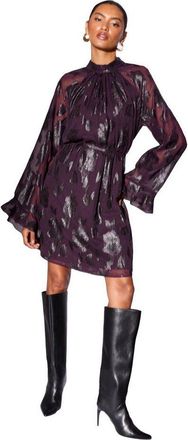 Lipsy Minikleid Lipsy tailliertes Langarm-Minikleid, Petite (1-tlg)