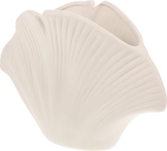 BESPORTBLE Moderner Keramik Tischvase Muschelform Dekorative Blumenhalter f&uuml;r Wohnzimmer Schlafzimmer Esszimmer Multifunktionale Deko f&uuml;r Schrank Hochzeit und Ge