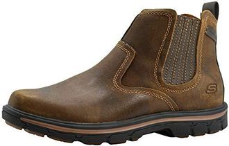 Skechers Homme Relaxed Fit Segment-Dorton Bottes, Marron foncé, 39.5 EU