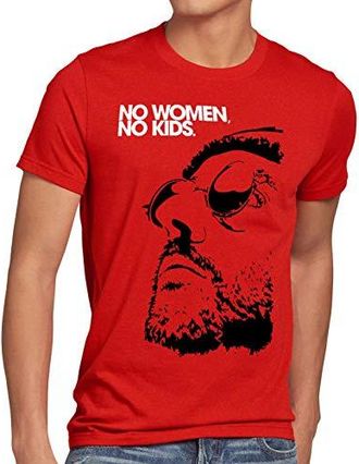 style3 No Women, No Kids T-Shirt Homme Léon The Professional Portman Nathalie reno Jean, Taille:S, Couleur:Rouge