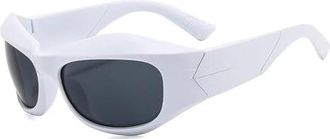 Generic Lunettes de soleil de luxe Hip Hop pour femmes et hommes tendance surdimensionnés lunettes de soleil sports de plein air cyclisme lunettes de soleil U