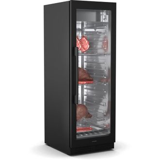 Klarstein Klarstein Reifeschrank, 352L Fleischreifeschrank mit Temperatur & Luftfeuchtigkeitskontrolle, UVC-Beleuchtung, Touch-Bedienfeld, Doppelt Verglaste