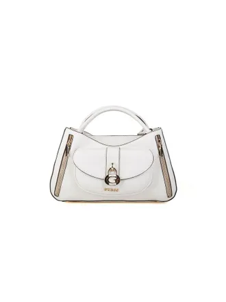 Guess Womens Satchel Bag White Polyurethane - Satchel-Bags