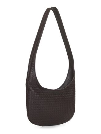 Bottega Veneta Mens Shoulder Bag Veneto Brown Lambskin Lamb Skin