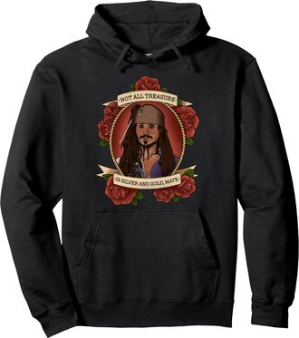 Disney Pirates of the Caribbean Jack Sparrow Treasure Quote Pullover Hoodie