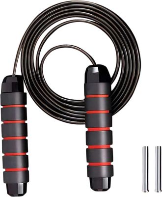 Generico Springseil f&uuml;r Fitness, abnehmbares &Uuml;bungsseil, verstellbares Trainingszubeh&ouml;r, tragbare Trainingsger&auml;te f&uuml;r M&auml;nner, Frauen