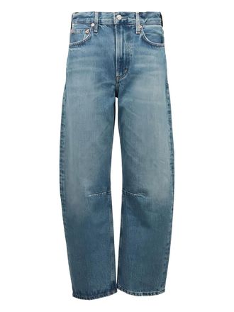 A Gold E Jeans mit Logo-Patch - Blau