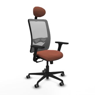 Piqueras y Crespo B&uuml;rostuhl, weiche Rollen Zulema mit 3D-Armen, h&ouml;henverstellbare Lendenwirbelst&uuml;tze und festes Kopfteil, ausgestattet mit 3 Positionen und Schneidschau