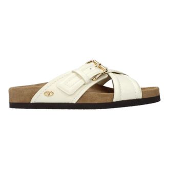 Valentino Garavani Lederslipper - - Shoes - Damen - Beige - 40 EU