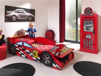 Vipack Autobett sctdrc Toddler Race Kinderbett MDF Rot 175 x 78 x 48 cm