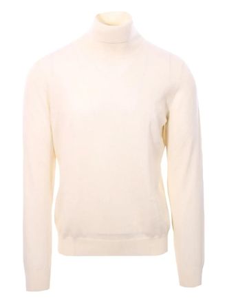 Gran Sasso pull &agrave; col chemin&eacute;e - Blanc