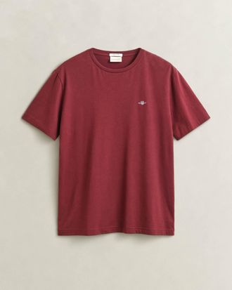 GANT Normales Schild-T-Shirt, Rot