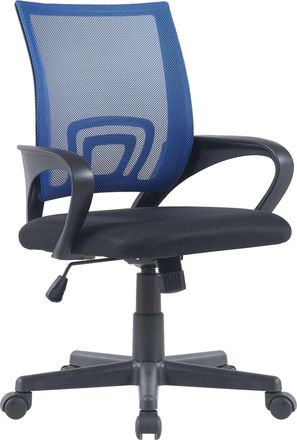 Clp Bürostuhl Genius I Höhenverstellbarer Schreibtischstuhl Mit Netz-Bezug, Farbe:blau