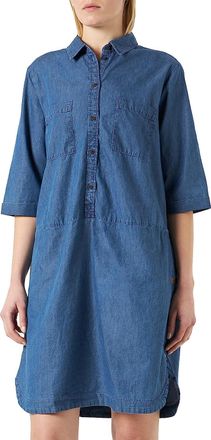 Camel Active Damen Denim-Kleid aus Organic Cotton Blau, Womenswear-XS