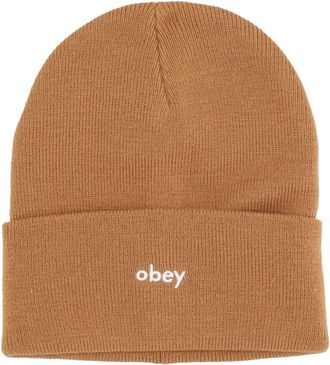 Obey Brauner Zucker Beanie Hut mit Micro Rib - - Accessories - Herren - Braun - ONE SIZE