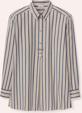 Walbusch Langarmbluse Damen Bluse aus Polar-Flanell Blusenkragen Langarm, modern, pflegeleicht, atmungsaktiv, w&auml;rmend