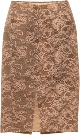 Acne Studios Femme, Robes, Brun, Taille: 38 FR Jupe Midi en Dentelle