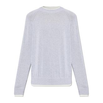 Eleventy Pullover mit Rundhalsausschnitt aus Baumwolle - - Knitwear - Herren - Grau - 2XL