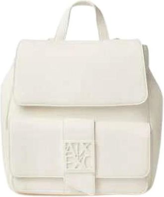 A|X Armani Exchange Femme, Sacs, Blanc, Taille: ONE Size Backpack