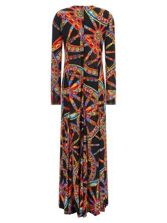 Dolce & Gabbana Womens Multicolor Viscose Long Dress
