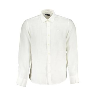 North Sails Klassisches Leinenhemd mit italienischem Kragen - - Shirts - Herren - Beige - S