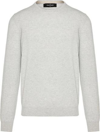 Gran Sasso Homme, Pulls, Gris, Taille: 2XL Cashmere Crew-Neck Tricots