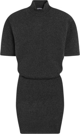 Jacquemus Femme, Robes, Gris, Taille: 40 FR I Live In A Chestnut Knitted Dress