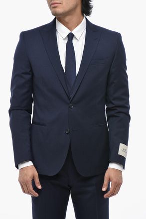 Corneliani CC COLLECTION 3-Teiliger Anzug Aus Schurwolle Mit Spitzrevers Corneliani