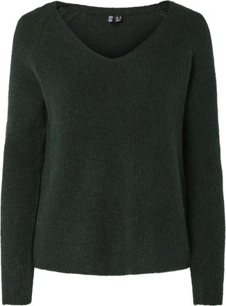 Pieces Pcellen Ls V-Neck Knit Noos Bc