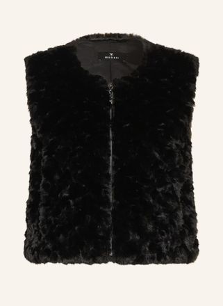 Monari Monari Kunstfell-Weste schwarz