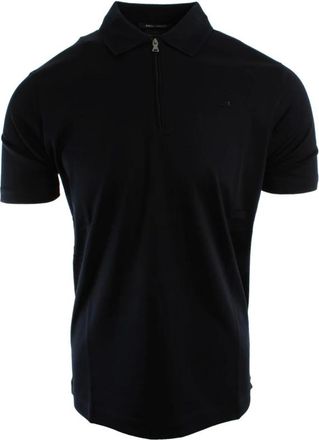 Paul & Shark Homme, Tops, Bleu, Taille: M Polo en coton avec fermeture &eacute;clair et broderie