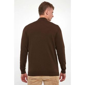 Karl Lagerfeld Homme, Pulls, Brun, Taille: M Wool Turtleneck Sweater