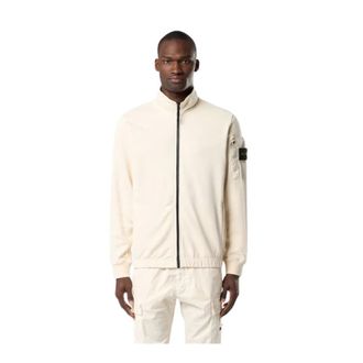 Stone Island Herren, Sweatshirts & Hoodies, Wei&szlig;, MGr&ouml;&szlig;e