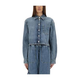 Moschino Femme, Vestes, Bleu, Taille: 42 FR Veste en jean