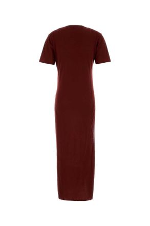 Saint Laurent Robe Fendue Manches Dress - Red