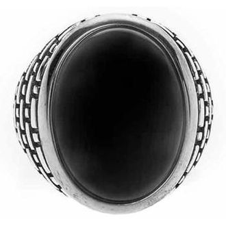 OrusBijoux Bague Homme Argent Onyx oeil Noir