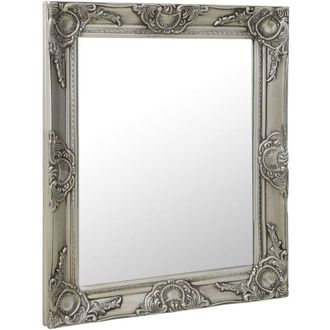 vidaXL Vidaxl - Miroir mural Conception anti-&acirc;ge Cadre ornemental de style baroque 50 x 60 cm Couleurs diverses Couleur : argent
