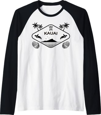 Cervera & Team Hawaii Kauai Hawaii Palmen Meeresschildkr&ouml;te Souvenir Honolulu Raglan