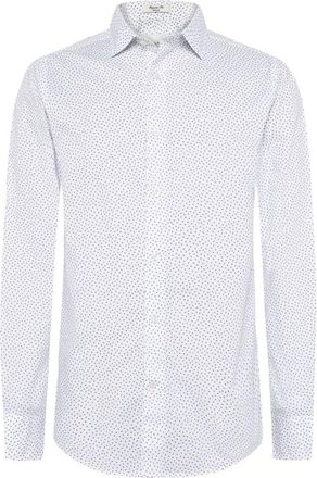 GANT Baumwollhemd mit Kleinmuster und Kentkragen, Regular in