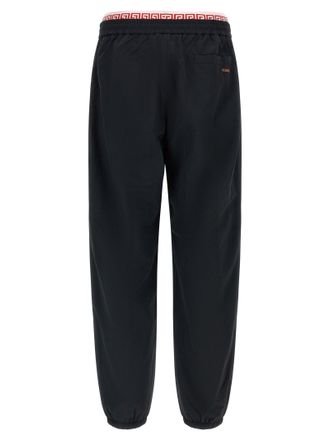 Versace Greca Pattern Joggers - Black
