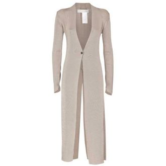 Isabel Benenato Isabel Benenato, Femme, Pulls, Gris, Taille: 38 FR Dk04 Long Cardigan